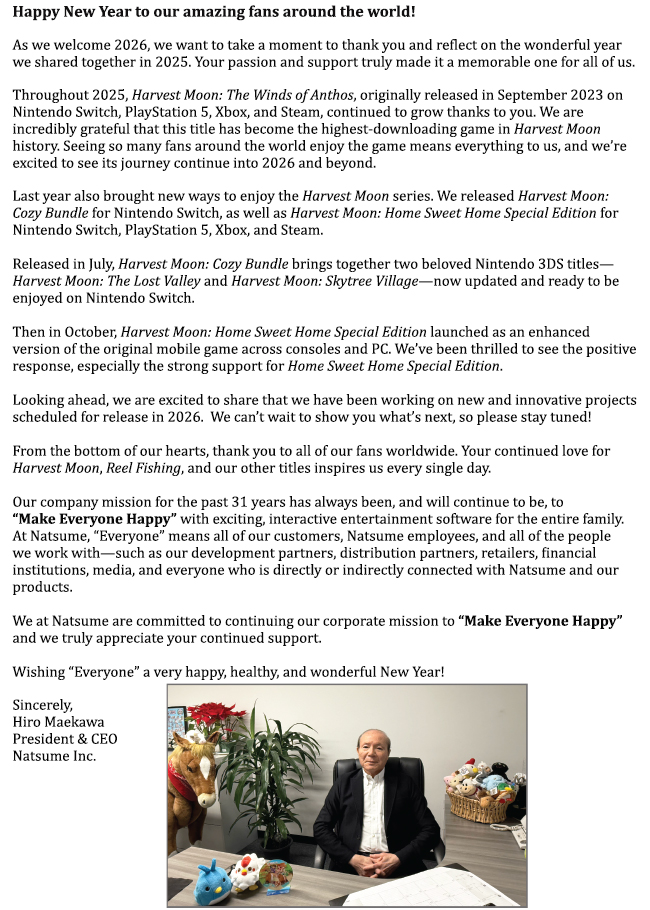 Natsume Inc | What's New Detail